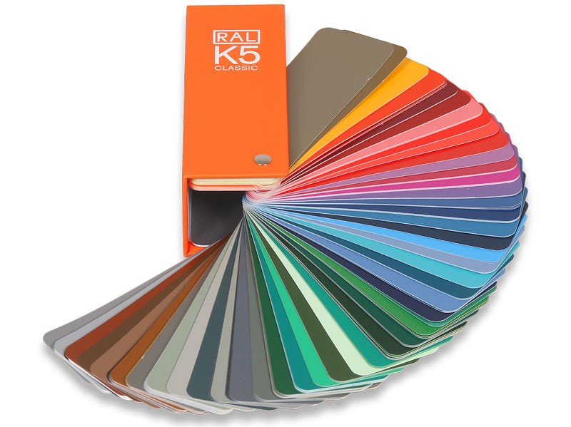 RAL Classic K5 color fan with 1 page each color